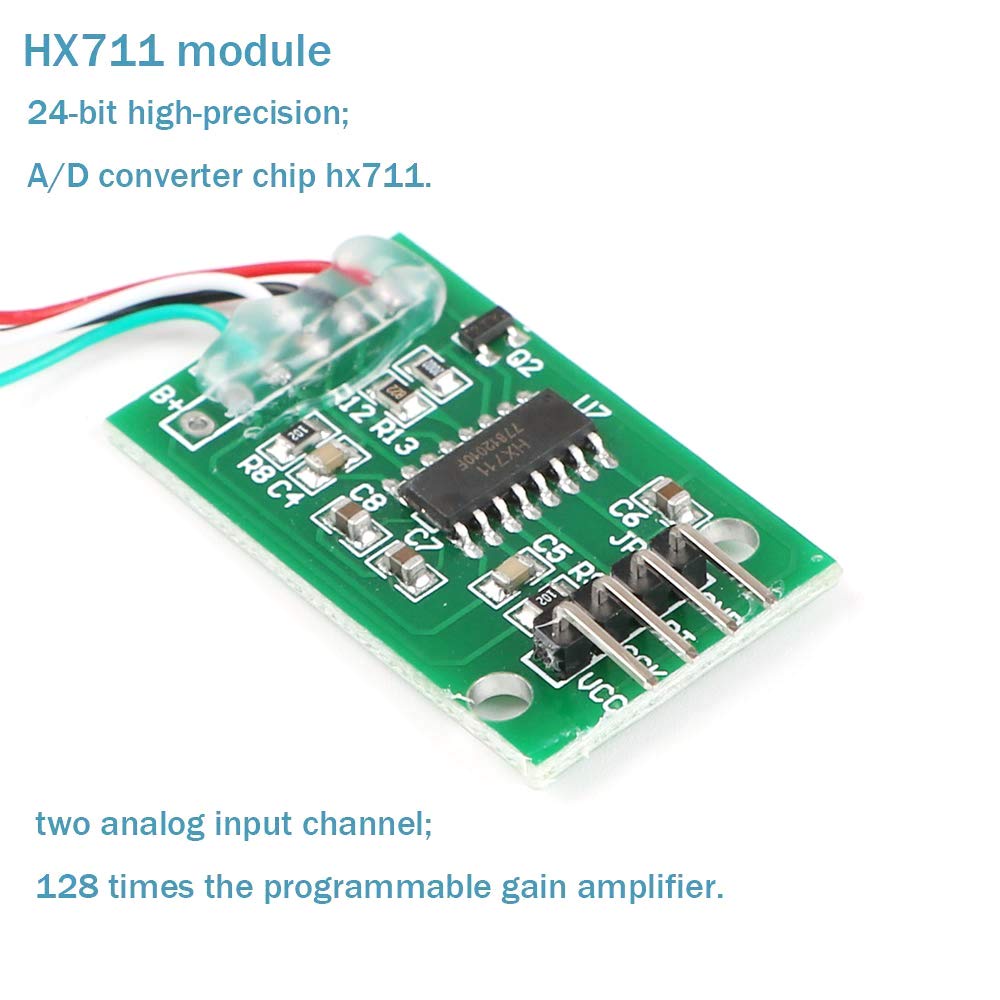 5KG / 20KG / 40KG / 200KG Digital Scale Load Cell Weight Sensor & HX711 ...