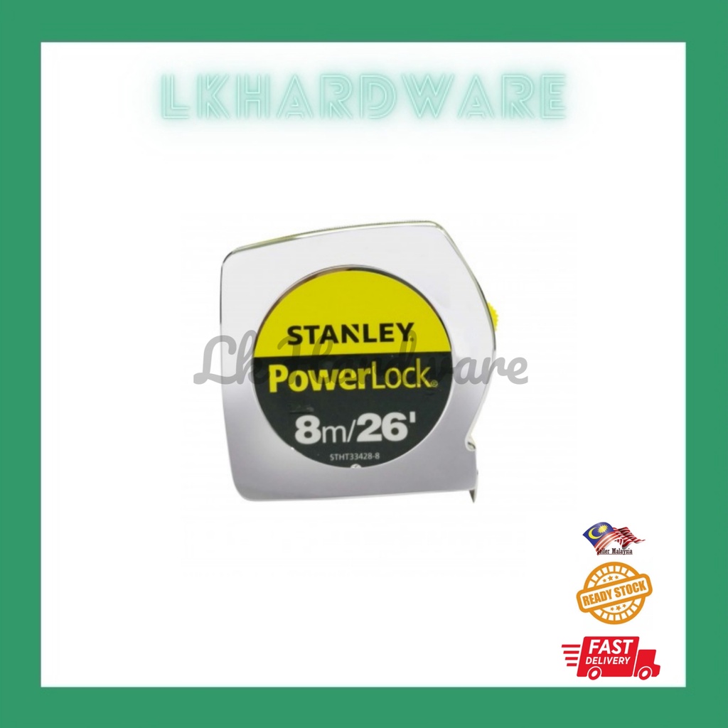 Stanley PowerLock Measuring Tape 8 meters | Shopee Malaysia