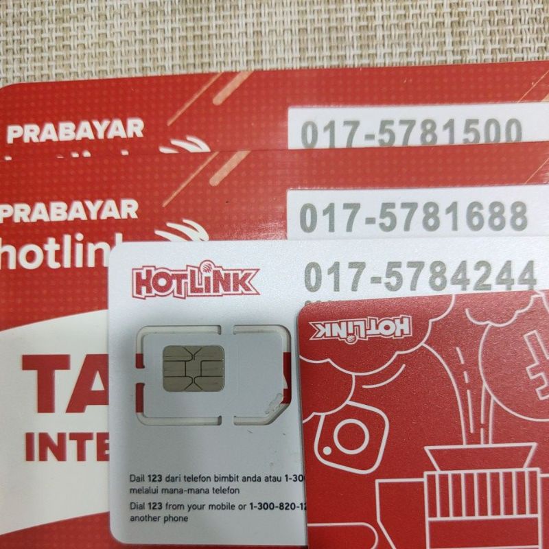 hotlink new prepaid sim pack vip number/nice number | Shopee Malaysia
