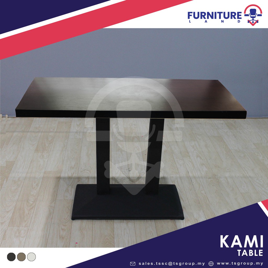 FUR.LAND Kami Table - Meja Moden KAMI - Meja Makan Kontemporari 60X120cm | Shopee Malaysia
