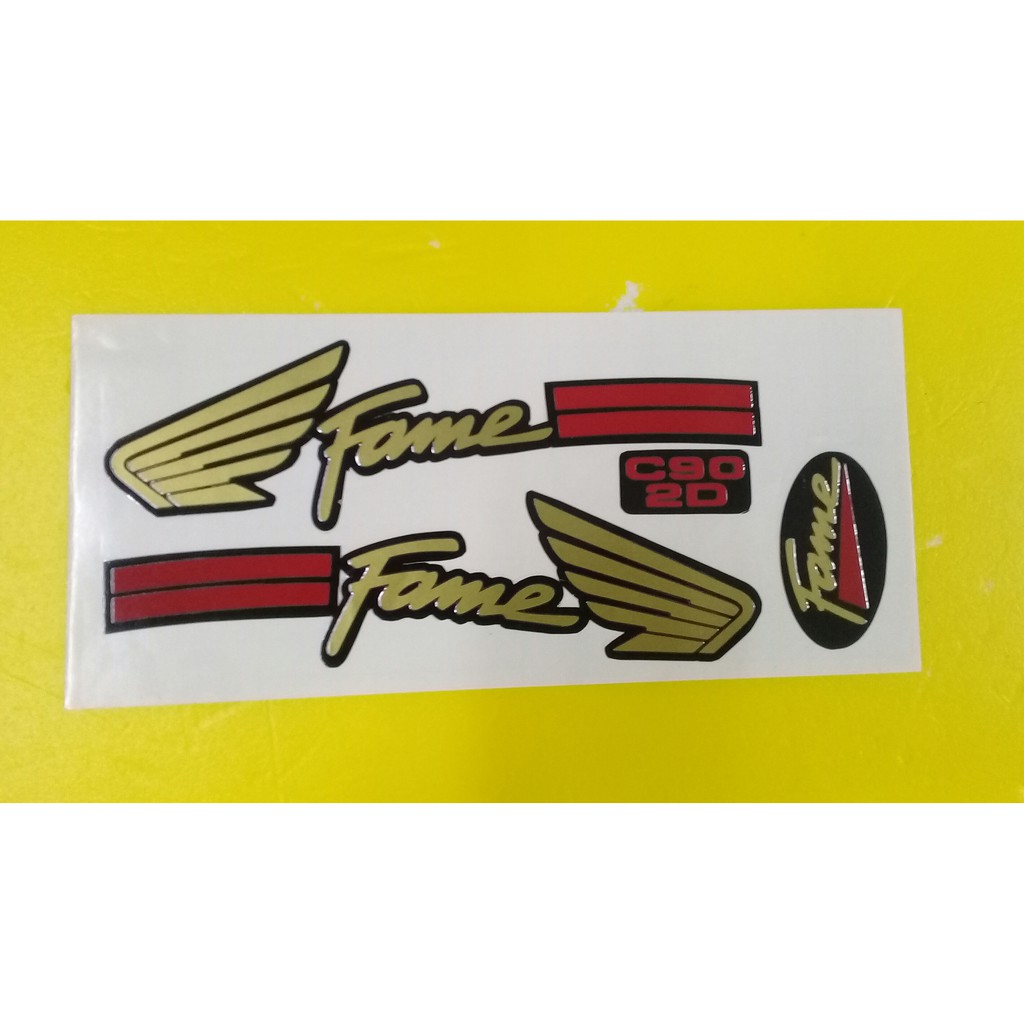 20230829-457 STICKER HELMET DESIGN HONDA FAME ORACAL CLEAR COATED Body ...