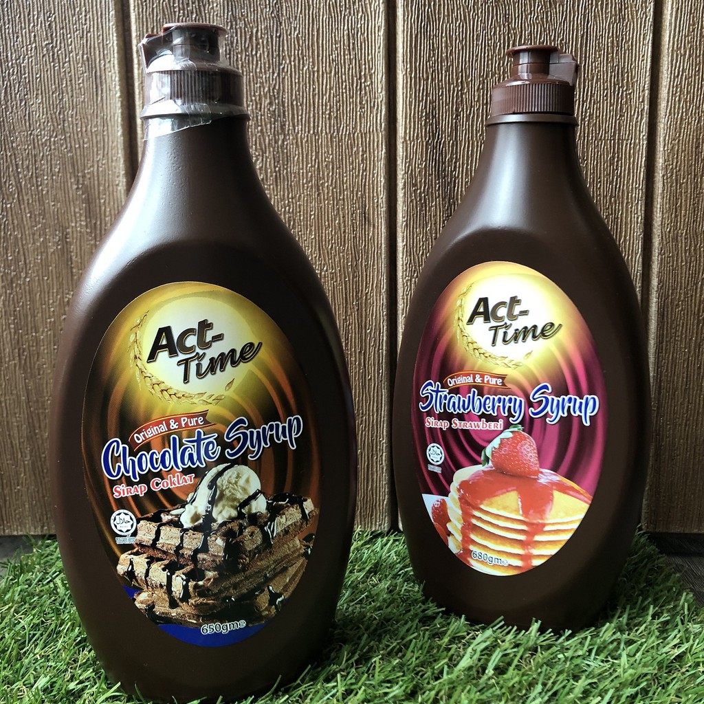 Act Time Chocolate Syrup / Strawberry Syrup / Caramel Syrup Coco Sirap ...