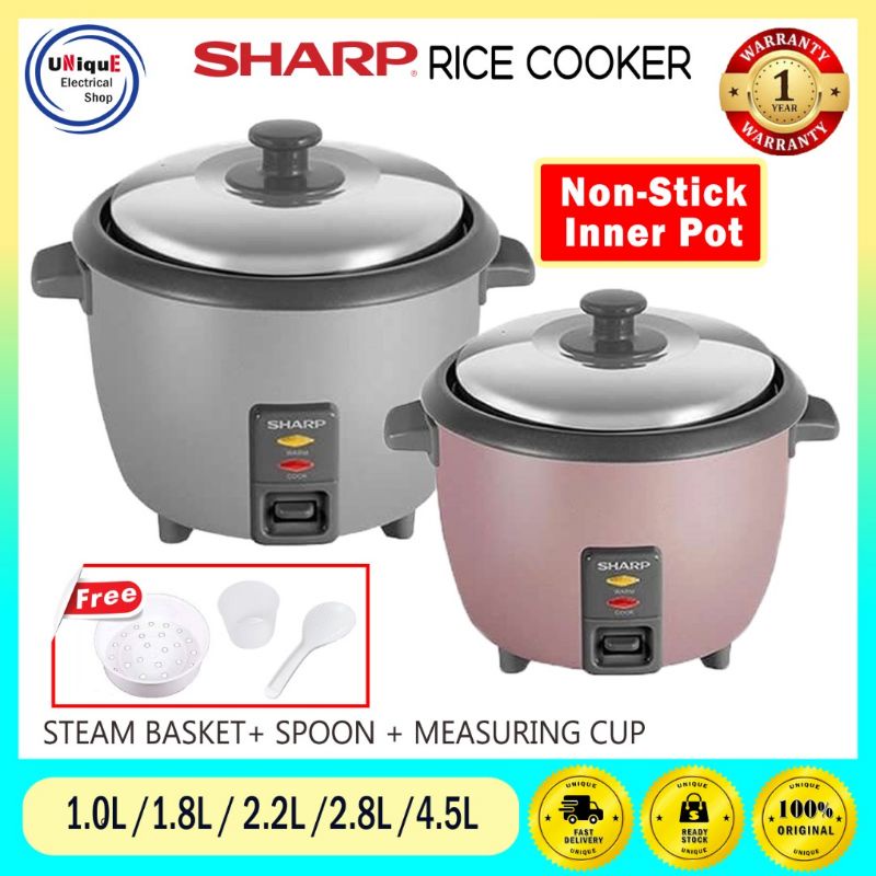 SHARP RICE COOKER 1.0L/1.8L/2.2L/2.8L/4.5L/10L SHARP PERIUK NASI ...