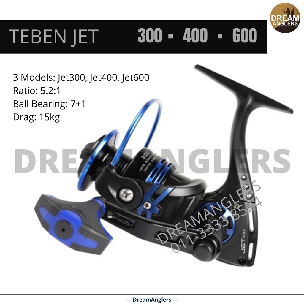 TEBEN JET Mesin 3000 4000 6000 Fishing Reel Ready Stok DreamAnglers ...