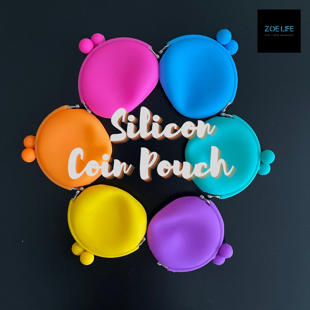 Colourful Silicon Coin Pouch Assorted 6 clrs | Shopee Malaysia