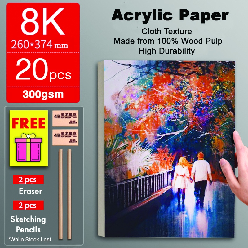 Tropical Blue Watercolour Paper Sketching Drawing Gouache Acrylic ...