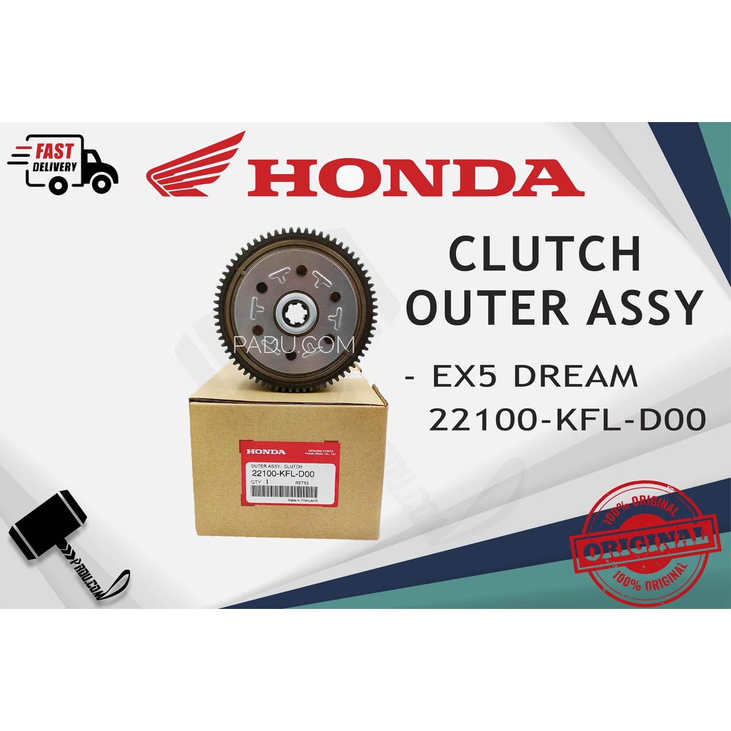 HONDA EX5 DREAM CLUTCH OUTER ASSY ORIGINAL (22100-KFL-D00) | Shopee ...
