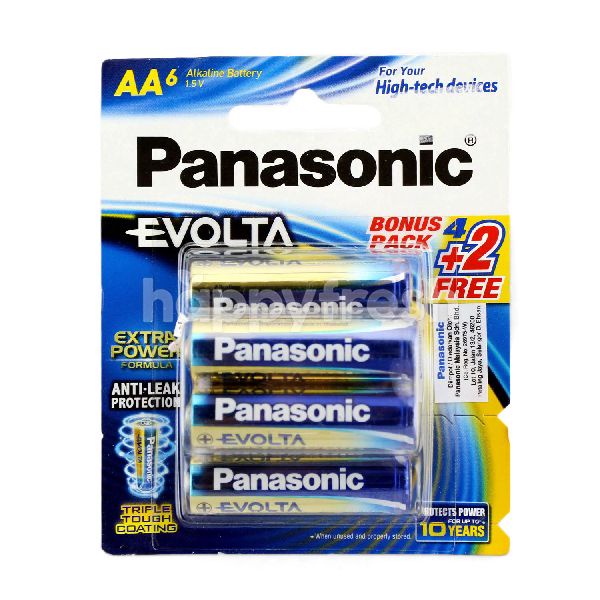 Panasonic EVOLTA Alkaline AA/AAA Battery (4+2pcs with card) | Shopee Malaysia