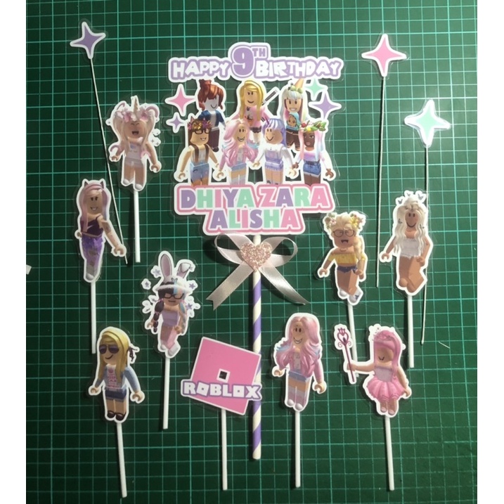 Roblox cake topper set | Shopee Malaysia