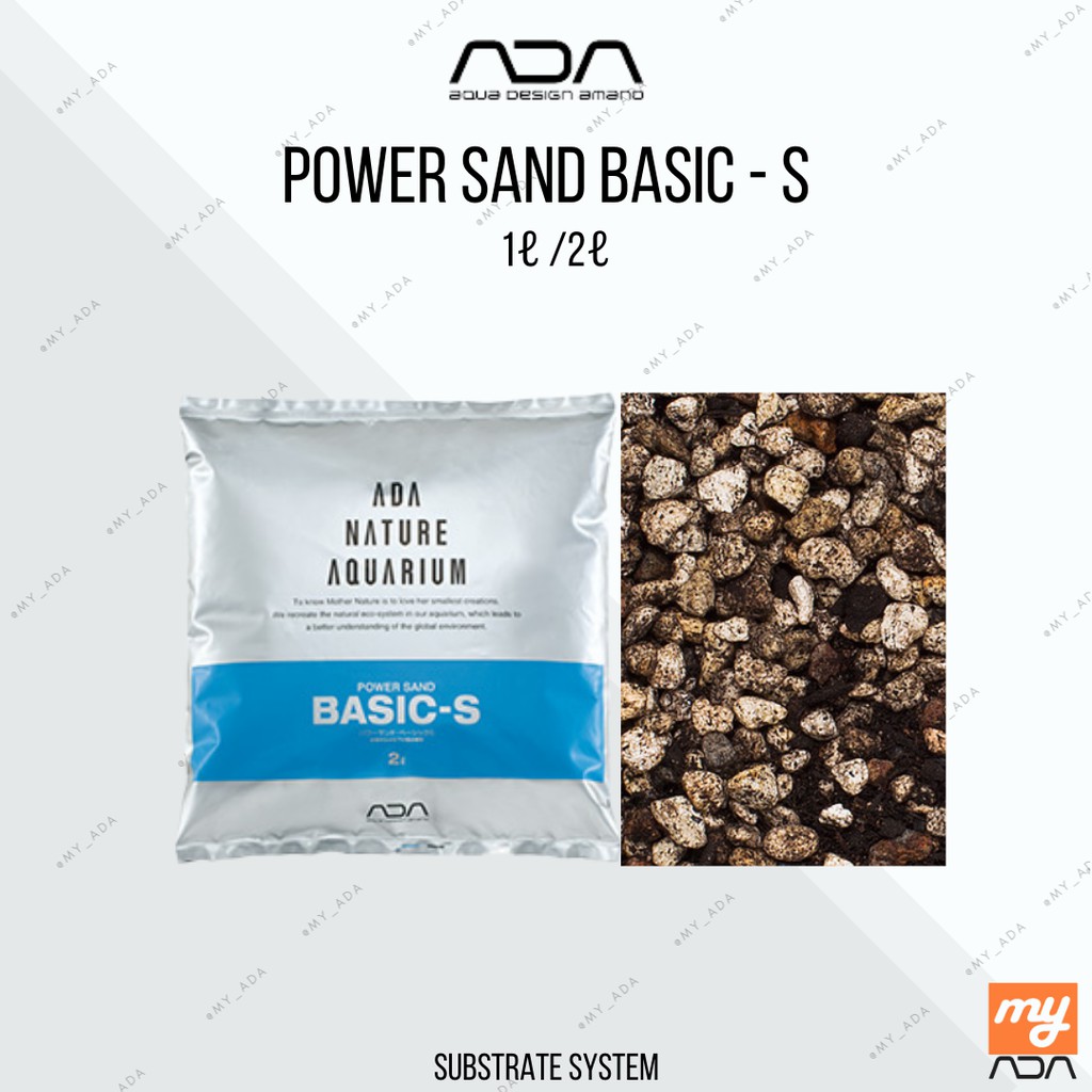 ADA Power Sand Basic S 1L / 2L Aqua Design Amano | Shopee Malaysia