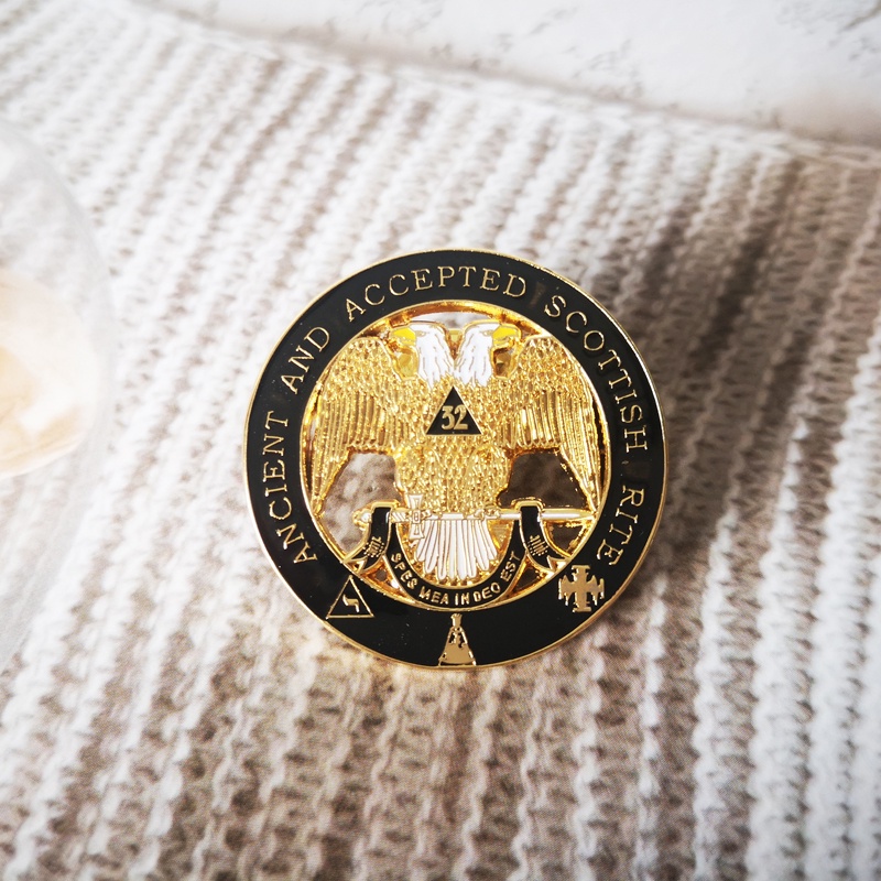 Masonic Lapel Pins Badge Mason Freemason Double-headed eagle BLM26 ...