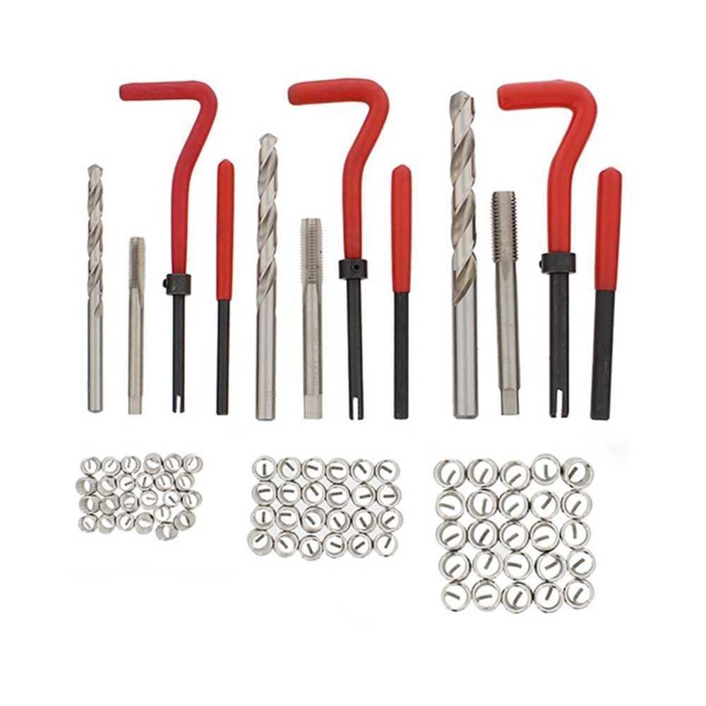 88Pcs Stripped Thread Rethread Helicoil Repair Kit Set Metric M6 M8 M10 ...