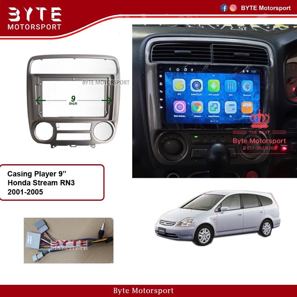 🇲🇾 🏧Economy Set🏧 [1+16] Honda Stream RN3 / RN5 2001-2006 Player Android ...