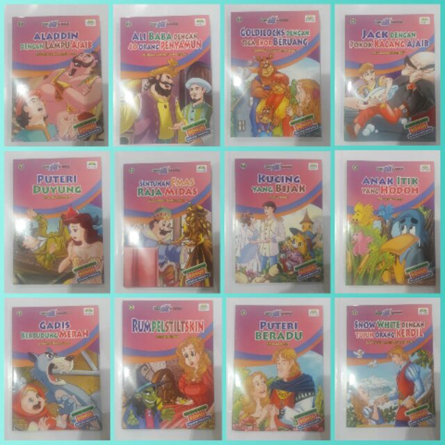 2019 Dwi BM/BI Set 12 Buku Cerita Siri Anggur | Shopee Malaysia