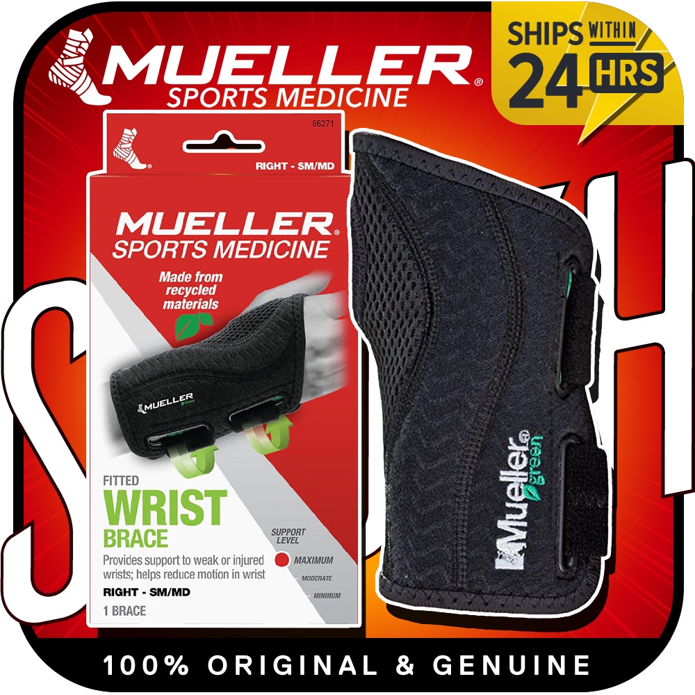 GENUINE 🔥 Mueller Green Fitted Wrist Brace | Left / Right | Shopee Malaysia