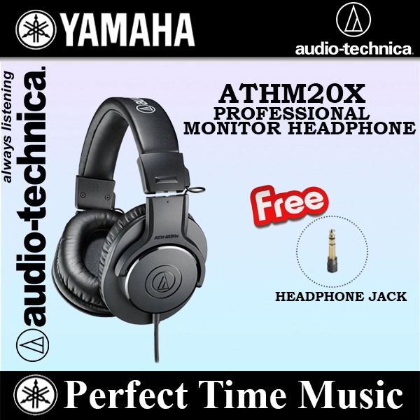 Audio Technica ATH-M20X Professional Monitor Headphone (Audio-Technica ATH-M20x / ATH M20X ...