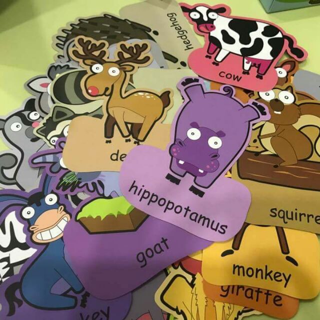 Dickens (8 Sets) English 3D Animation Flash Cards for Children / Kids ...