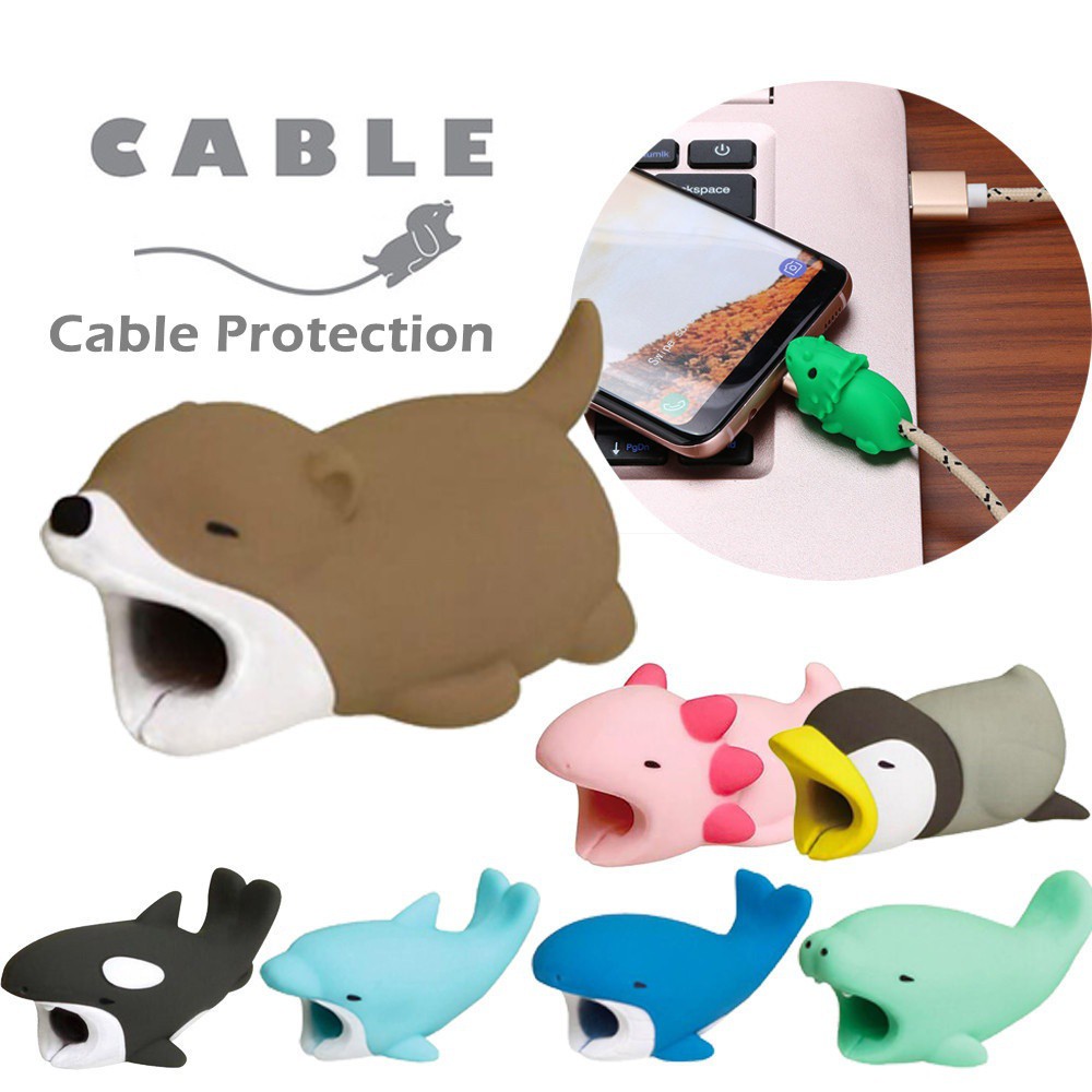 Line Bite Cable cord Animal Phone Accessory Protection USB Charger Cute ...