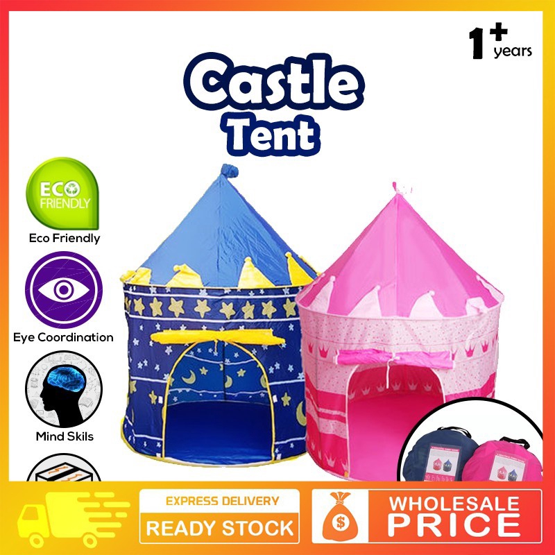 Folding Kids Baby Toy Camping Castle Foldable Large Portable Play House ...
