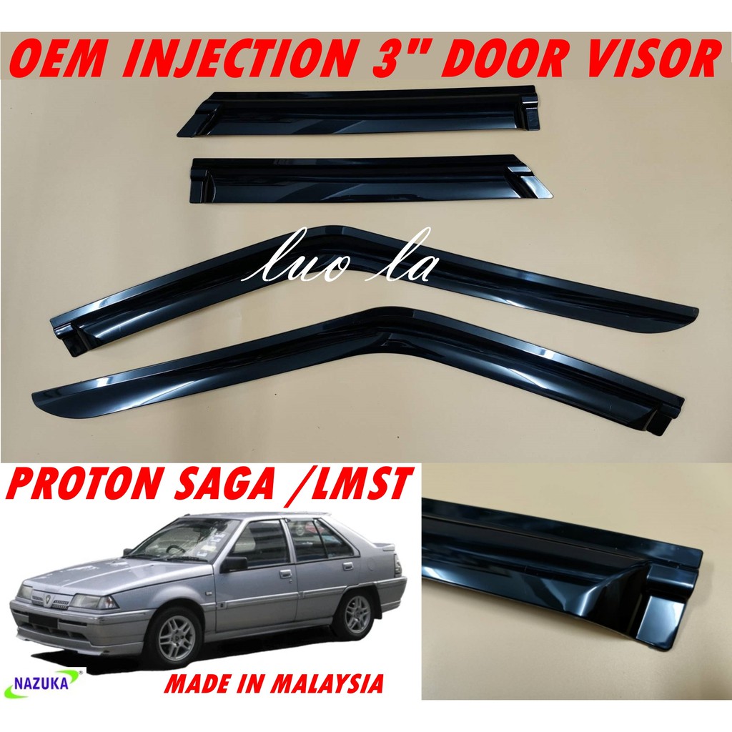 PROTON SAGA / LMST / SAGA 2 OEM INJECTION 3" DOOR VISOR ( MADE IN ...