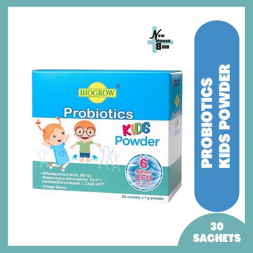 Biogrow Probiotics Kids Powder Sachets 1g x 30 sachets ( Exp : 12/2024 ...