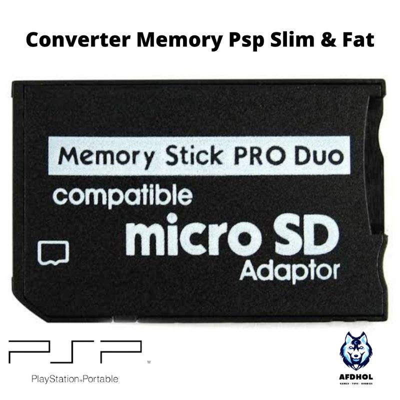 Converter Adapter Memory Stick Pro Duo Psp Slim Fat 1000 2000 3000 ...