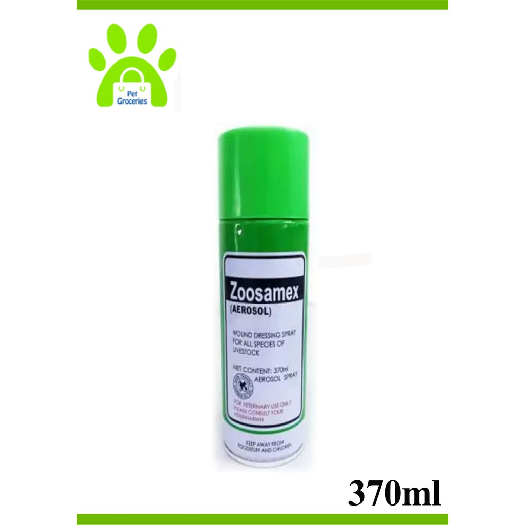 Zoosamex Aerosol Spray Wound Dressing Spray 370ml ( WITH BUBBLE WRAP ...