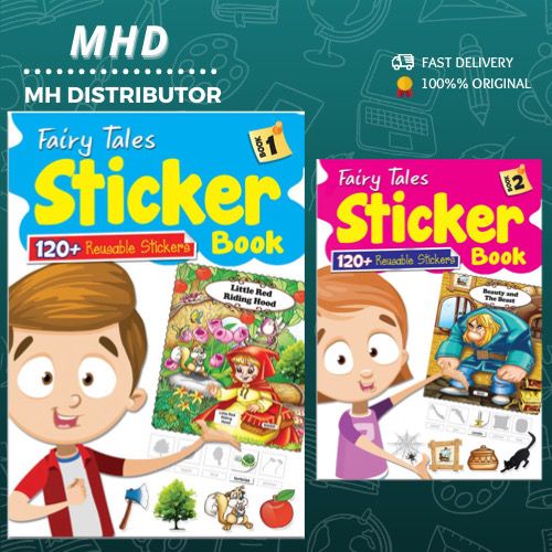 [MHD] MIND TO MIND STICKER BOOK : FAIRY TALES STICKER BOOK 1 & 2 - 120 ...