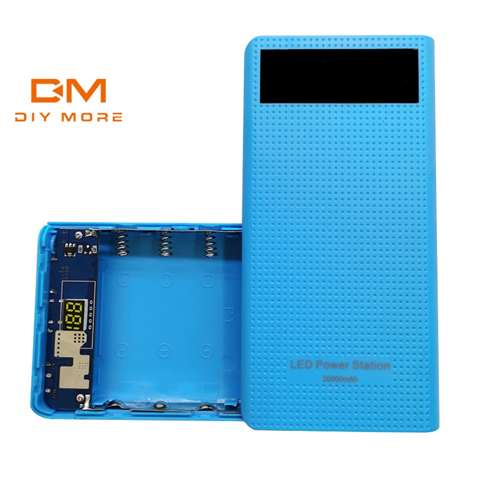 DIYMORE Micro Type-C Portable Power Bank Case Charging Box Digital For ...