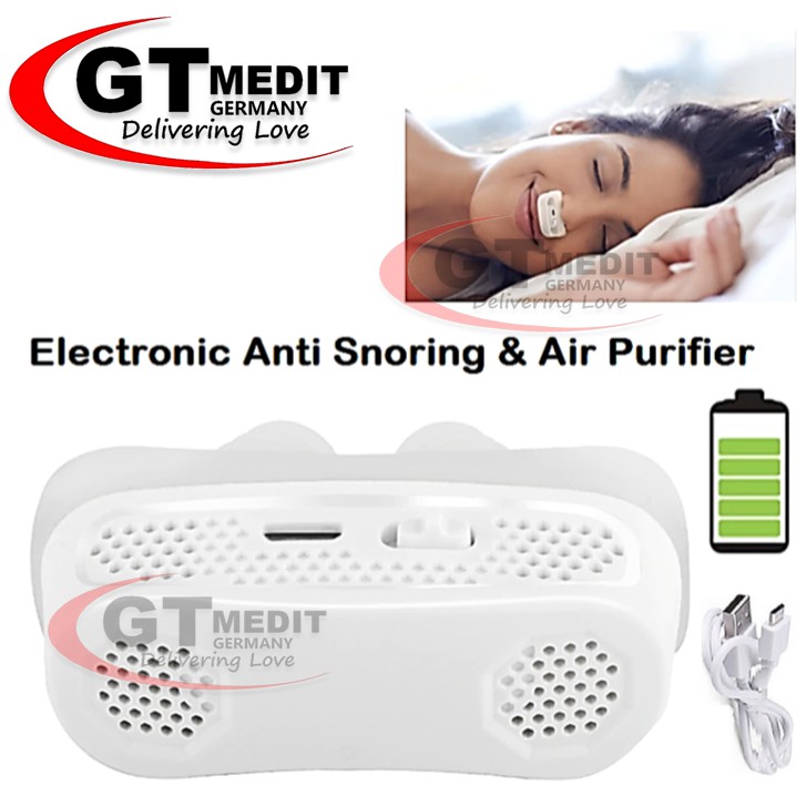 Rechargeable Electronic Anti Snoring Air Purifier Silicone Snore ...