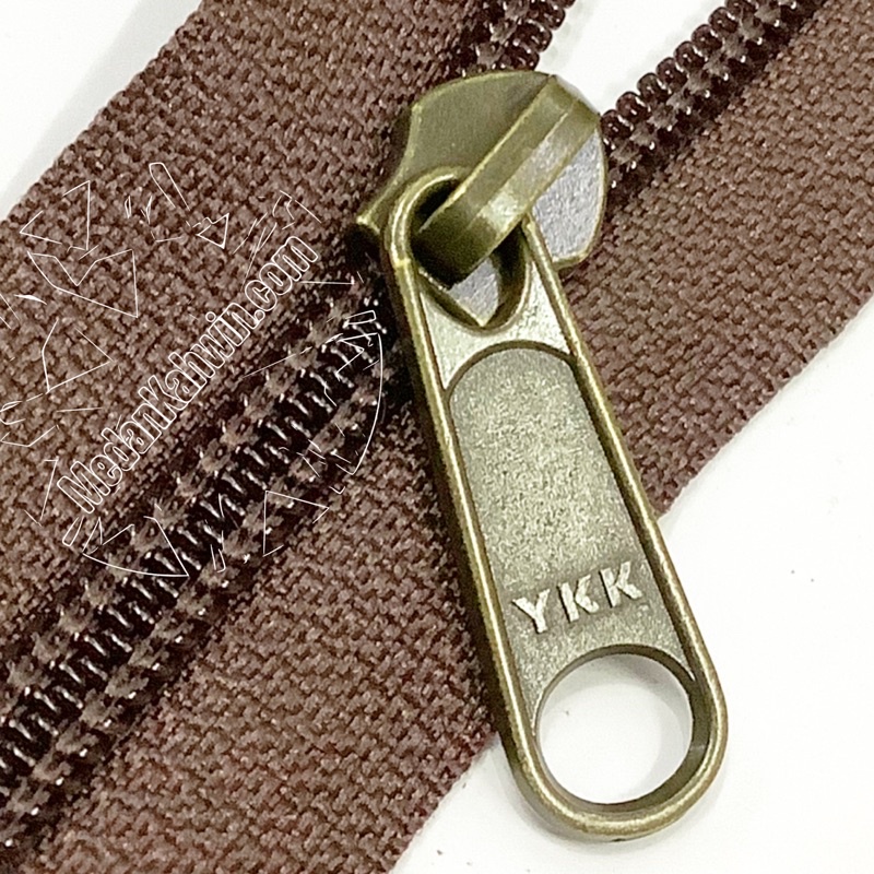 #BJ2020 Kepala Zip Nylon YKK #3, #5, #8, #10 dan Aksesori YKK Nylon ...