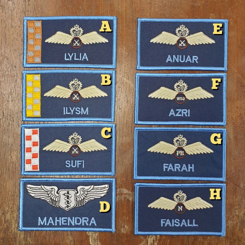 AFMY embroidery patches / name patches 02 ( Custom Order) | Shopee Malaysia