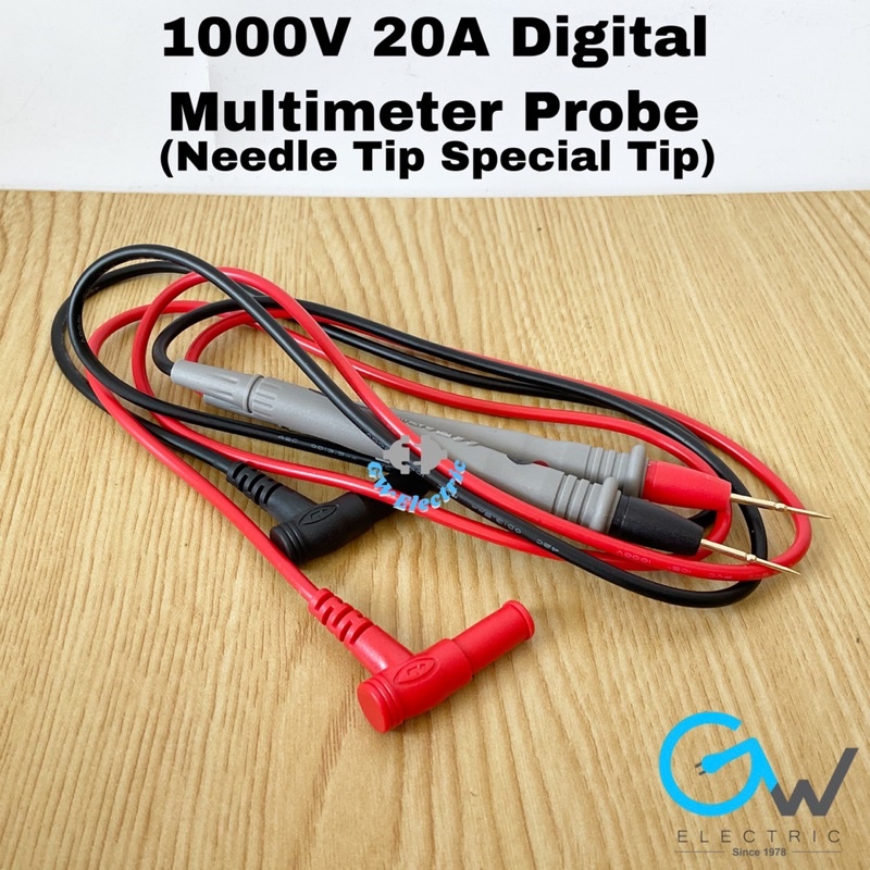 1000V 20A Digital Multimeter Probe With Extra Sharp Needle Tip | Shopee ...