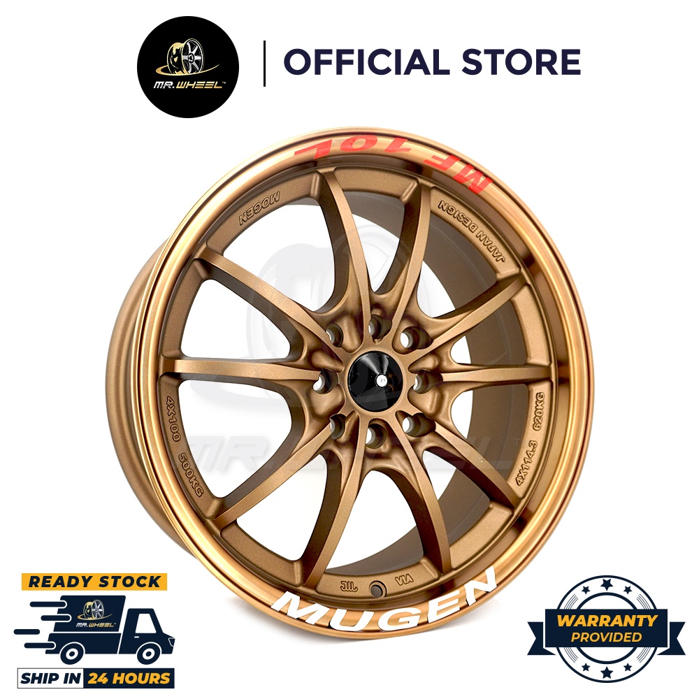 New Sport Rim MUGEN MF10 16x7 8H100/114.3 ET38 Bronze 2 Tone 16 inch 16 ...