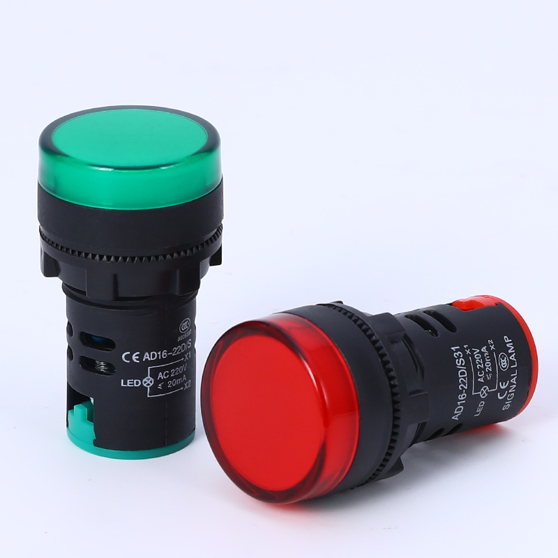 Led Highlight Signal Light AD16-22D/S Indicator 22mm 220v 380v 36V 24V Red Green Yellow | Shopee ...