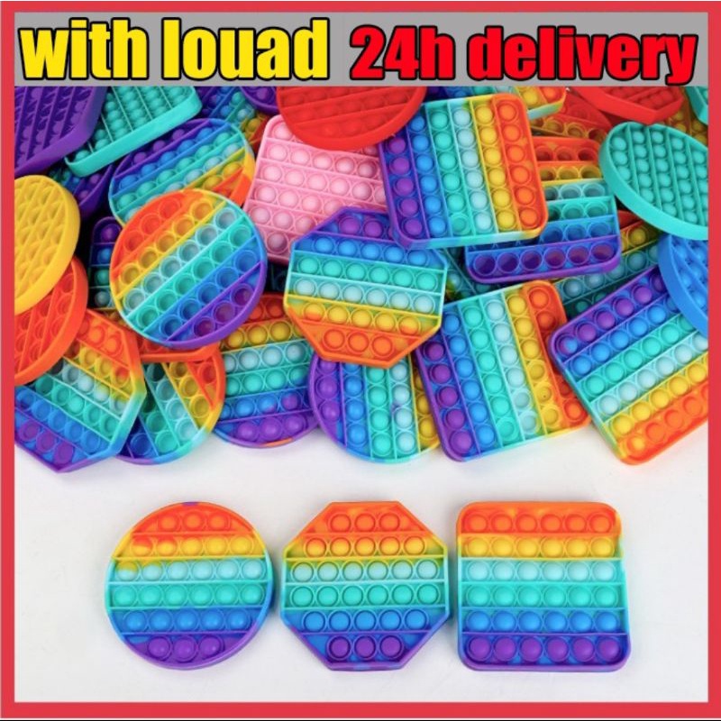 Rainbow Pop it fidget toys | Shopee Malaysia