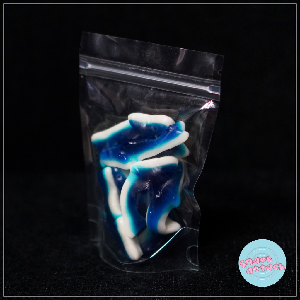 Bebeto Blue Shark Gummy Candy - 100g [REPACK] [Resealable Zip Lock Bag ...