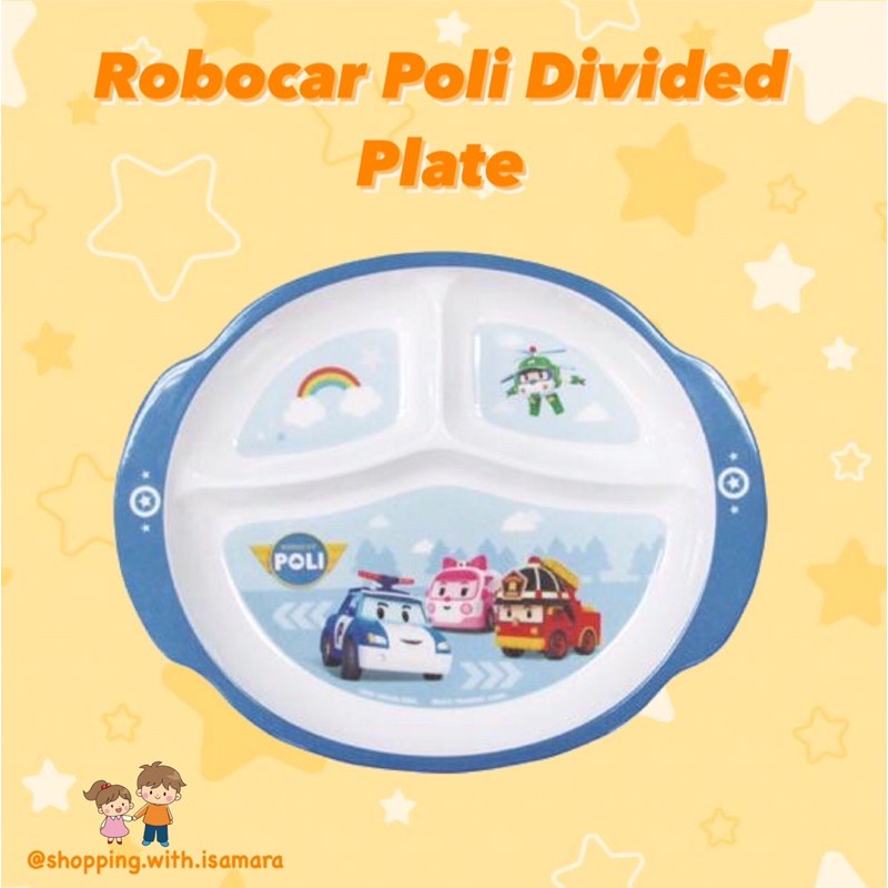 Robocar Poli Original Roi Visual Insulated Plate/Divided Plate | Shopee ...