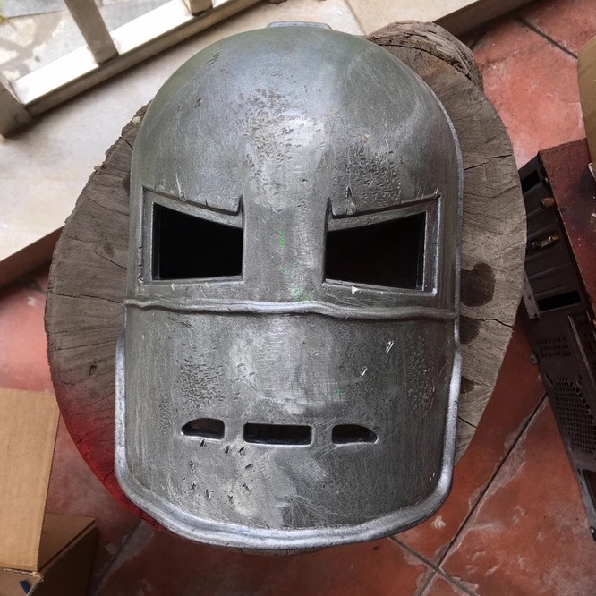Iron Man Mark 1 Helmet 1:1 Movie Prop Replica Metal Homemade MK 1 ...