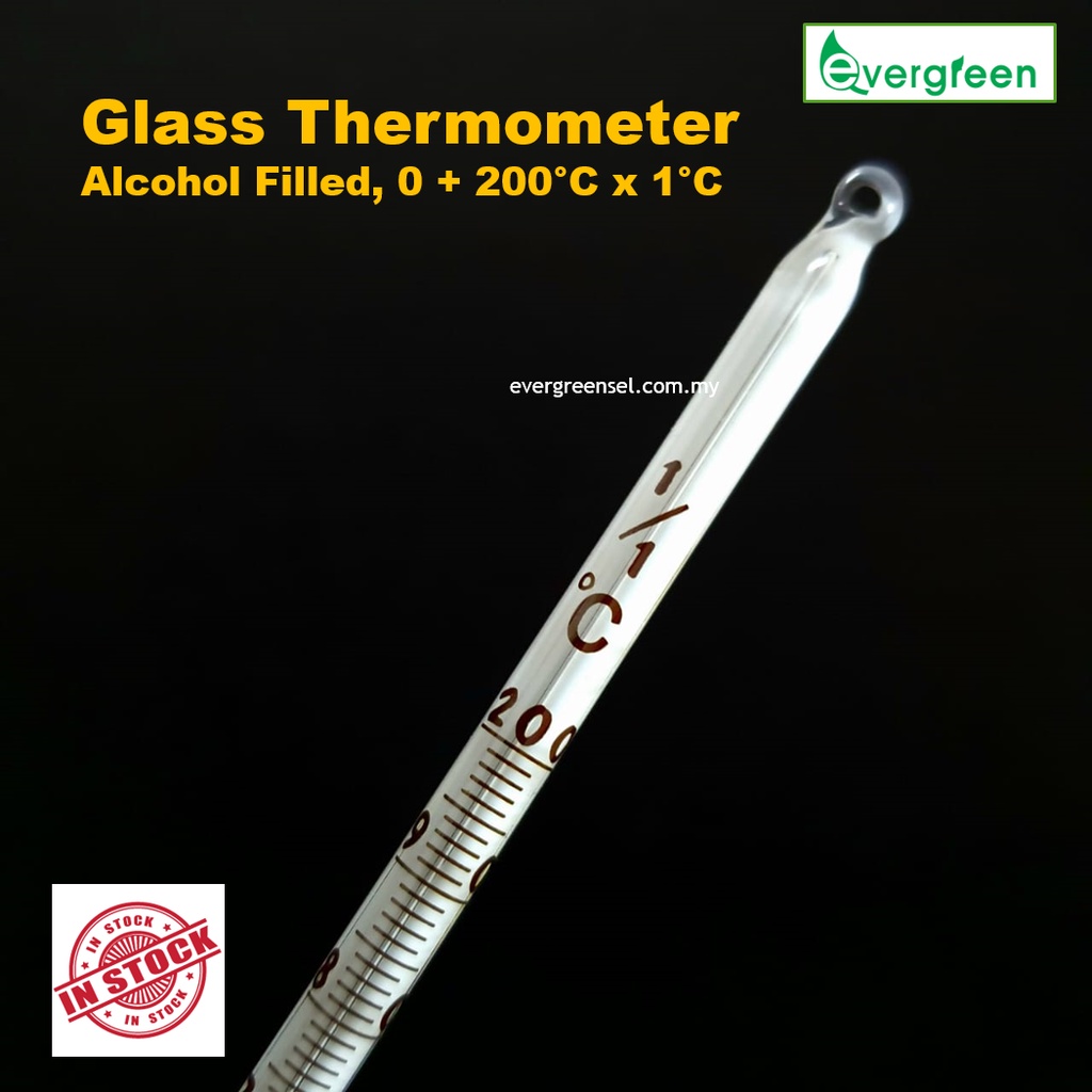 ( Promo ) Alcohol/Mercury Filled Glass Thermometer, come with hard ...