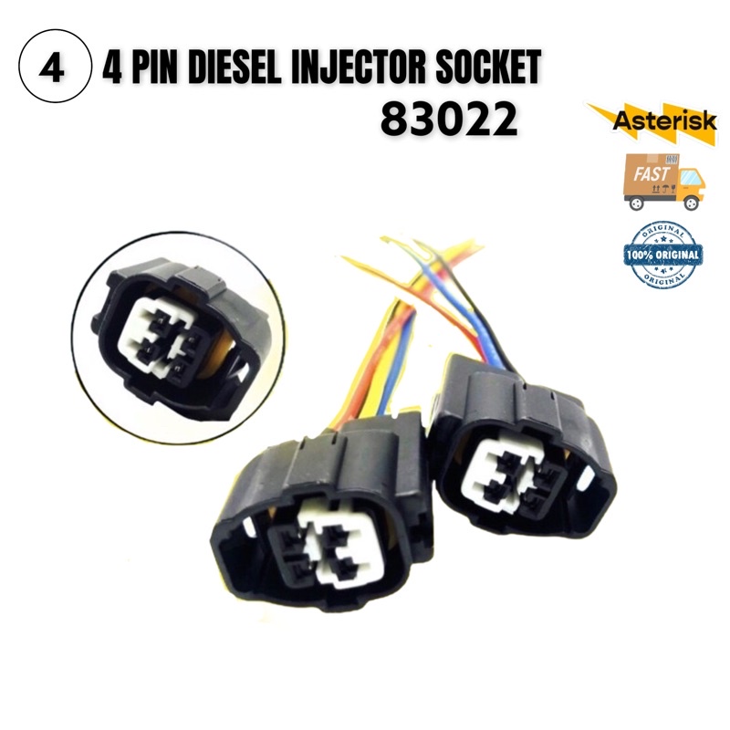 【FAST DELIVERY】1PCS- 4Pin Diesel Injector socket> Car - TOYOTA HILUX ...
