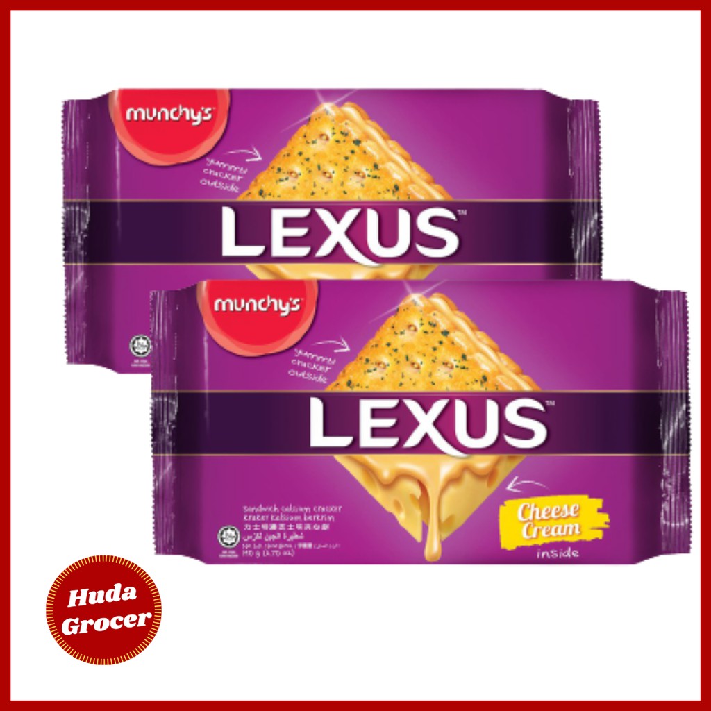 Munchy's Lexus Sandwich Calcium Cracker With Cheese Cream 190g | Shopee ...