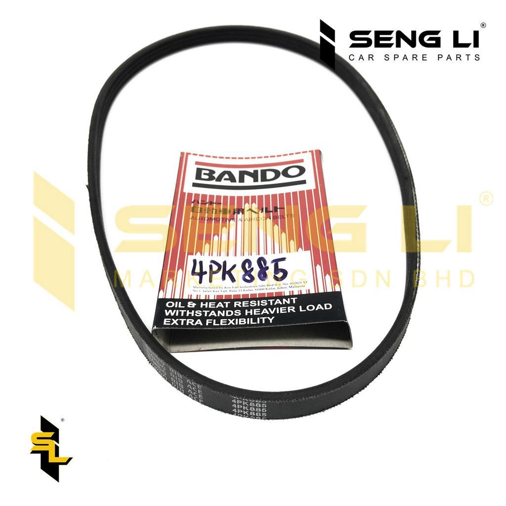 KIA CARENS / RIO 1.3/ 1.5 / SEPHIA/ SPECTRA-BANDO 4PK885 ALTERNATOR FAN BELT | Shopee Malaysia