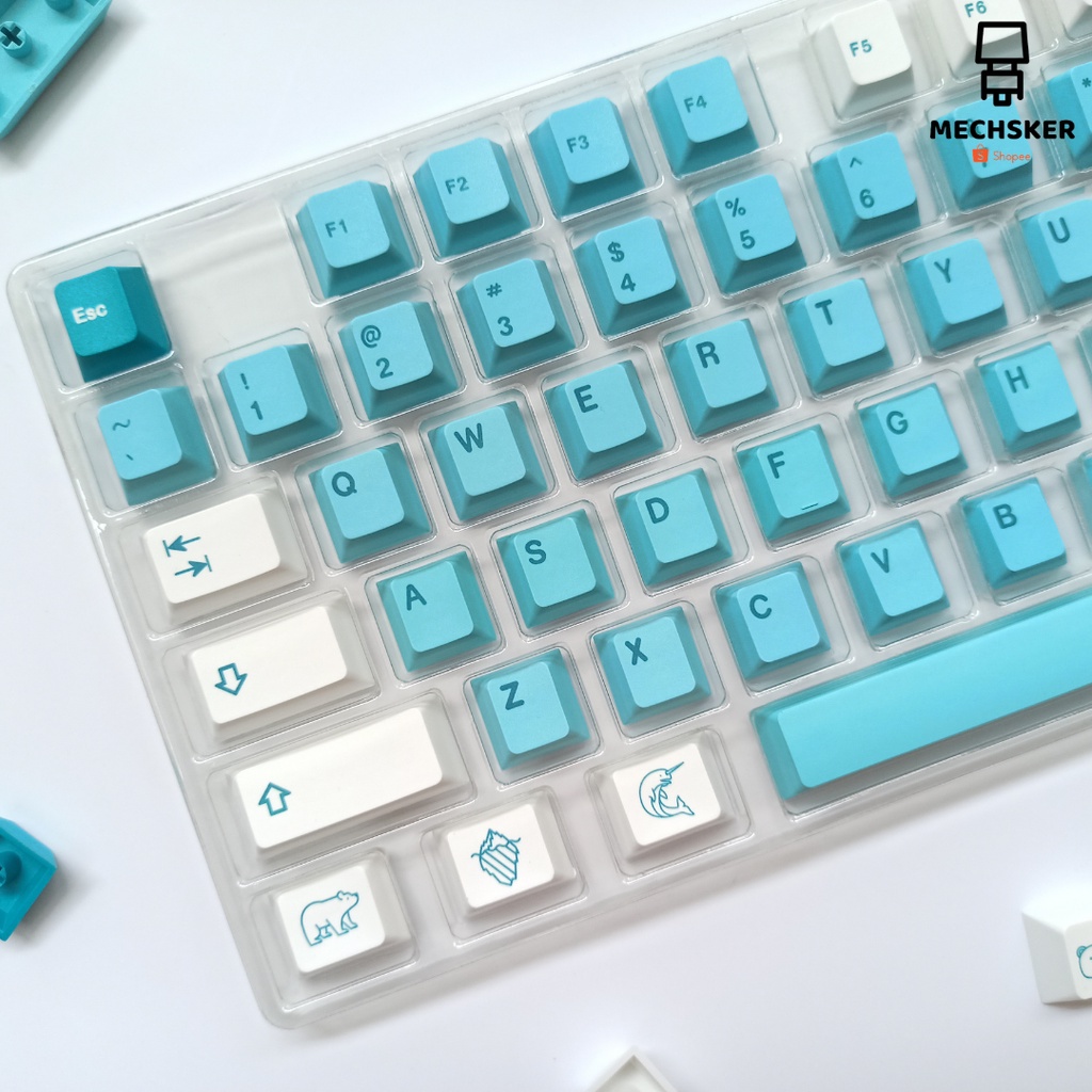 [𝗖𝗟𝗘𝗔𝗥𝗔𝗡𝗖𝗘 𝗦𝗔𝗟𝗘] GMK Iceberg Keycaps Clone | Cherry Profile | Dye-Sub ...