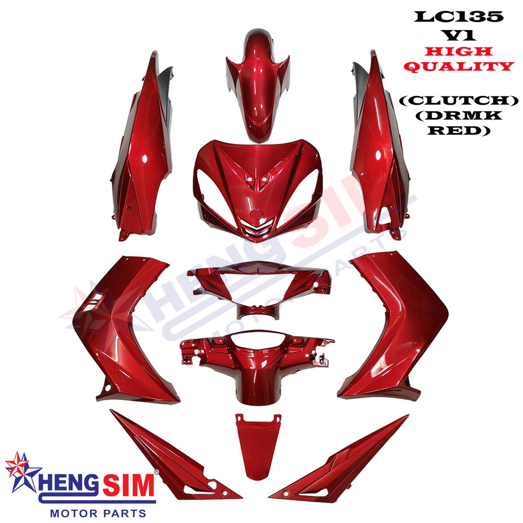 LC135 V1 (DRMK RED) COVER SET YAMAHA LC | Shopee Malaysia