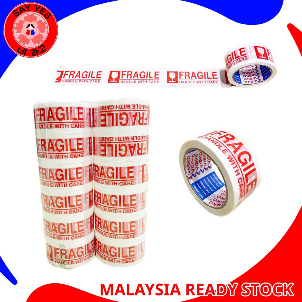 SayYes Fragile OPP Tape 48mm x 45m Pita Fragile Ready Stock 네 라고 | Shopee Malaysia