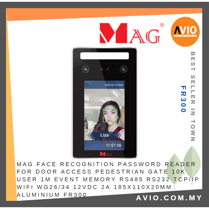 MAG Face Recognition Password Reader Door Access Pedestrian Gate 10K ...