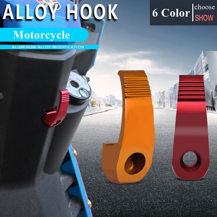 J.O.Y Universal Full Alloy Motorcycle helmet Hook 6 color Single hole ...