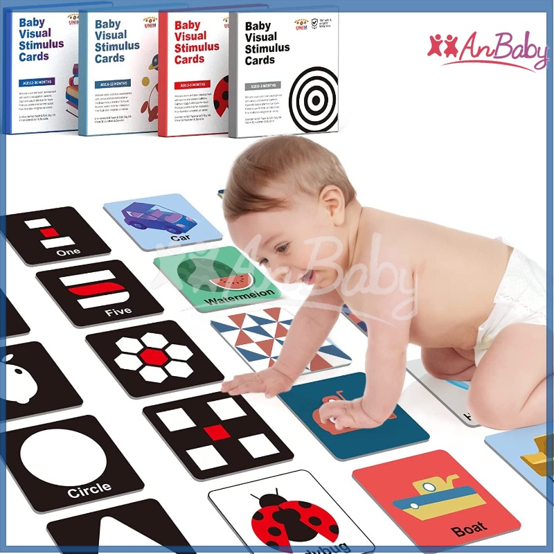 Montessori Baby Flash Card Flash Cards Baby Visual Stimulation Cards 0 ...