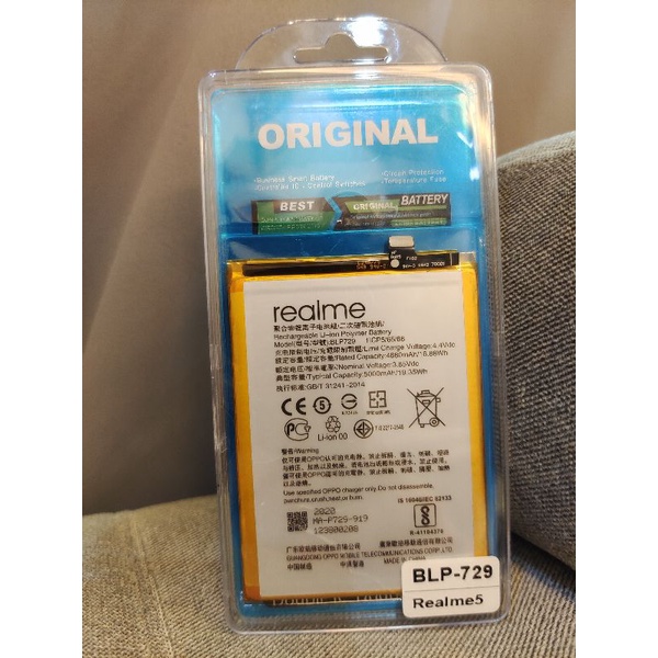 REALME 5 5i 5s BLP729 C3 C11 Battery Realme5i RMX2030 BATERY BATERI ...